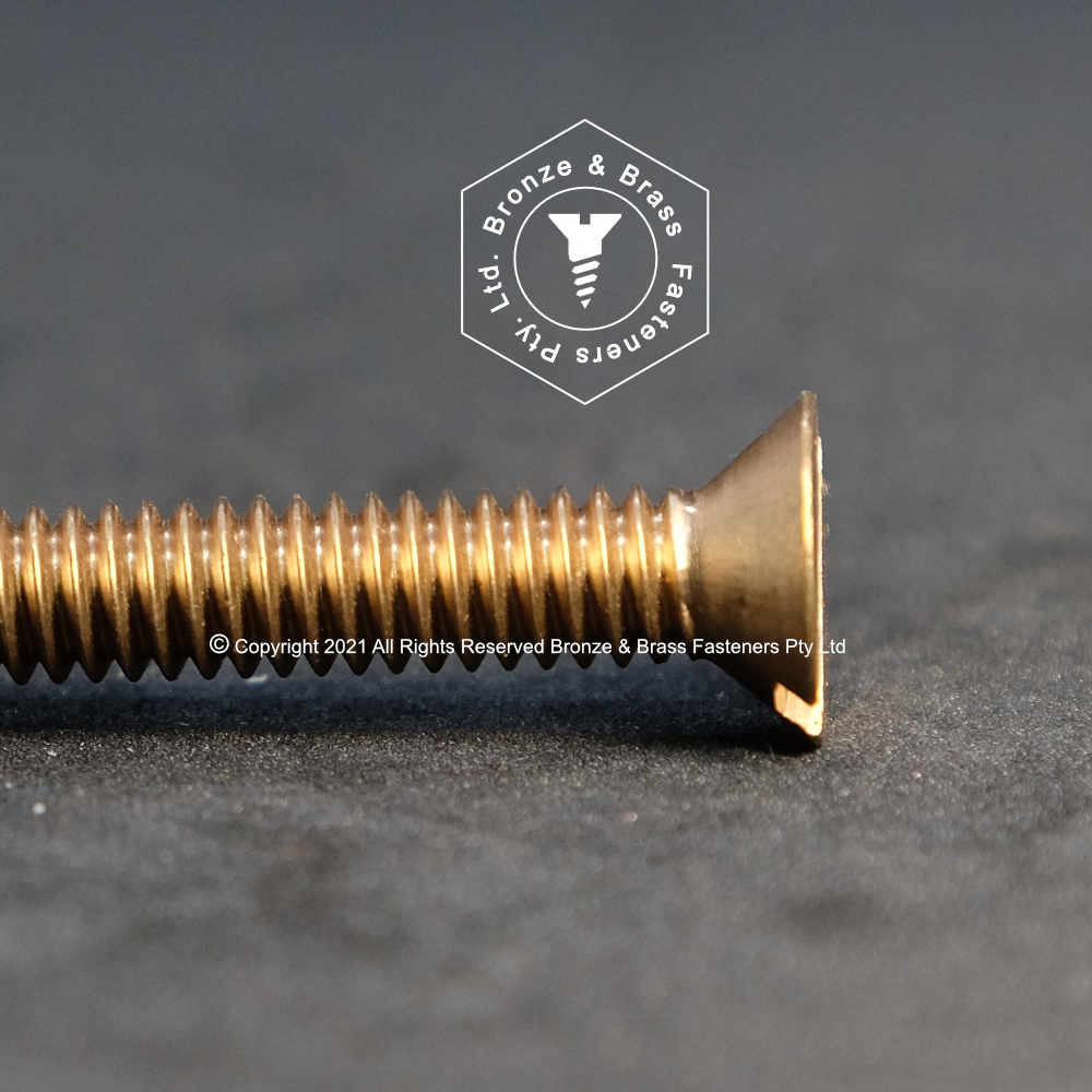Slot Countersunk – Bronze and Brass Fasteners Pty Ltd