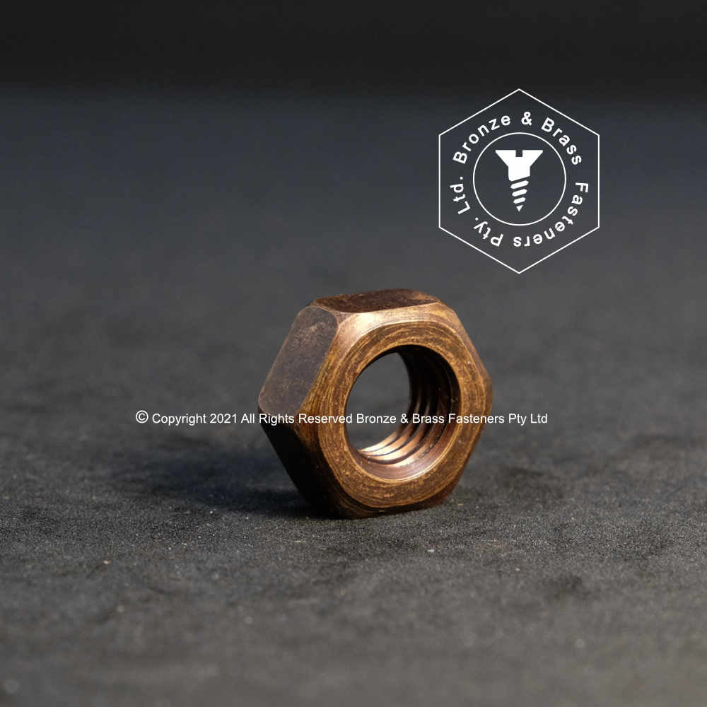 Phosphor Bronze Hex Nut – Bronze and Brass Fasteners Pty Ltd