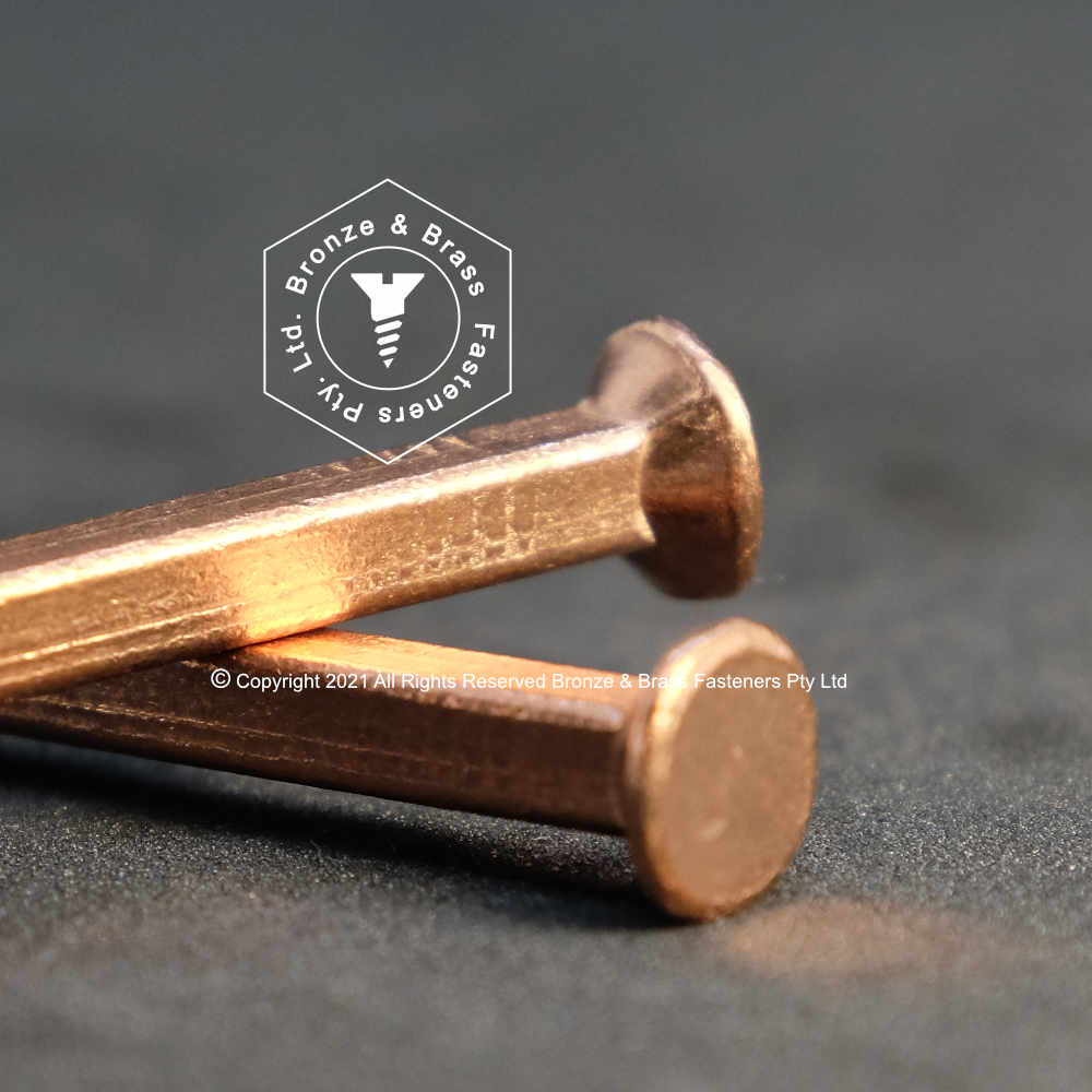 Copper Square Boat Nail – Bronze and Brass Fasteners Pty Ltd