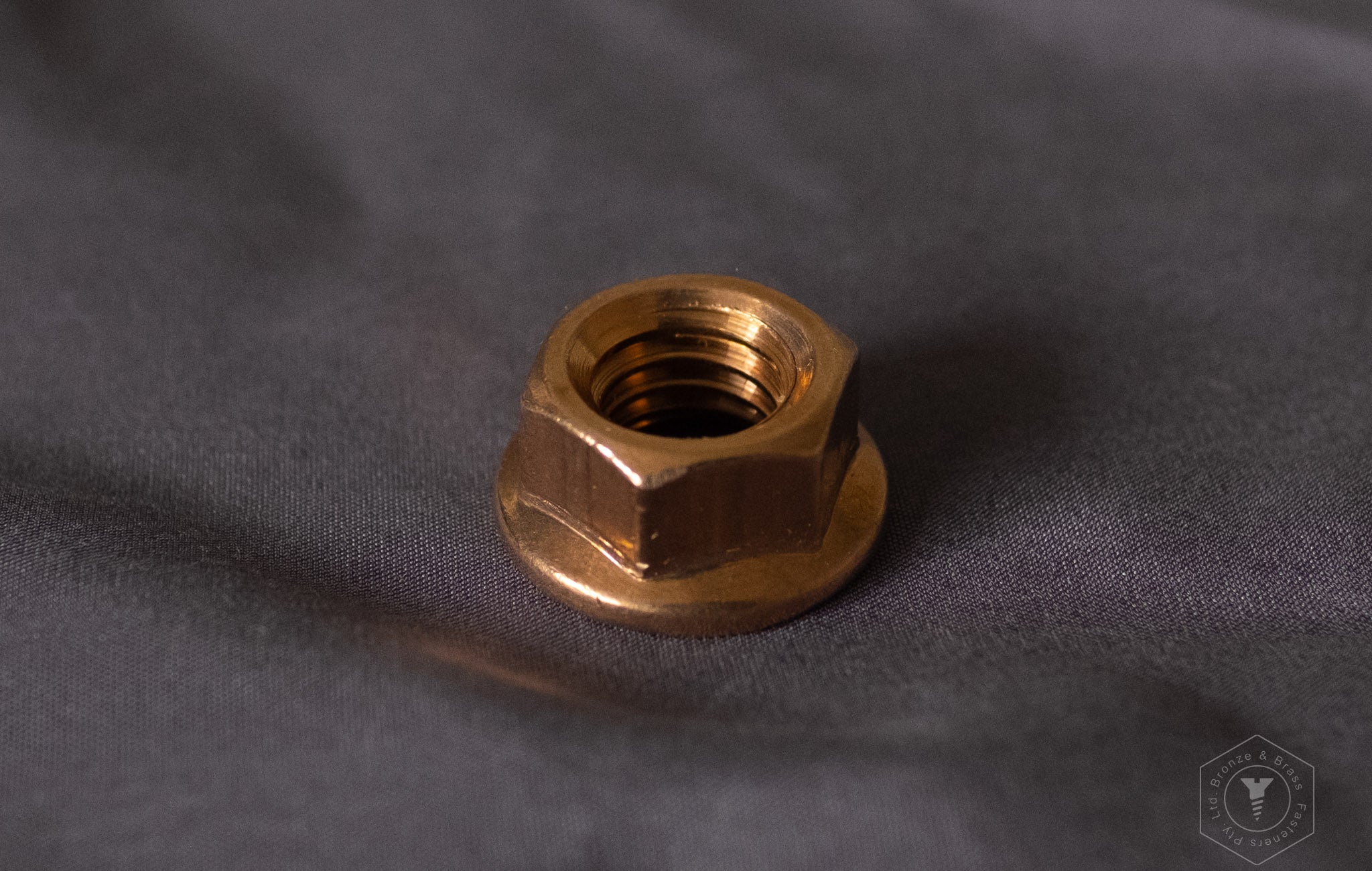 3673 - 136904 - Silicon Bronze Hex Flange Nut - 3/8-16 UNC – Bronze and ...